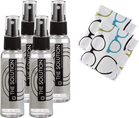 The Solution Lens Cleaner Spray 4 2oz Alcohol Free Eyeglass Lens