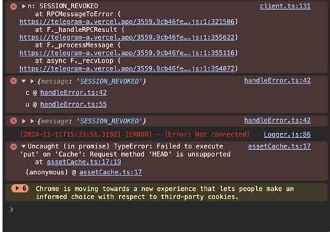Why Do I Receive Sessionrevoked After Some Time In My Web Telegram A