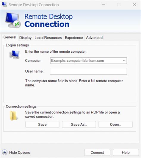 Save Remote Desktop Connection Settings To RDP Files NinjaOne