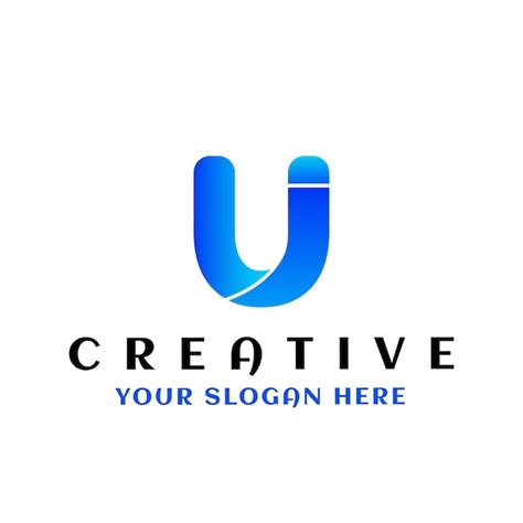 Letter U 로고 디자인 템플릿 비즈니스 및 브랜딩 로고에 사용할 수 있는 초기 U 문자 로고 플랫 벡터 로고 디자인 템플릿 요소 프리미엄 벡터