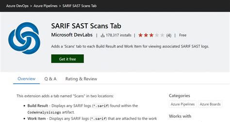 Azure Pipeline 基本安全性掃描 Microsoft Security Devops Azure Devops 擴充功能