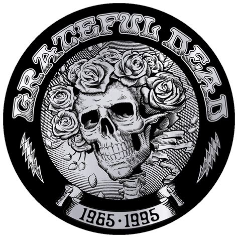 Grateful Dead Classic Bertha Chrome Bumper Sticker Decal Peace