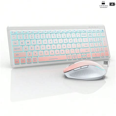 Jomaa Ergonomic Rgb Backlits Silent Wireless Keyboard And Mouse Combo Bluetooth 2 4g Dual Mode