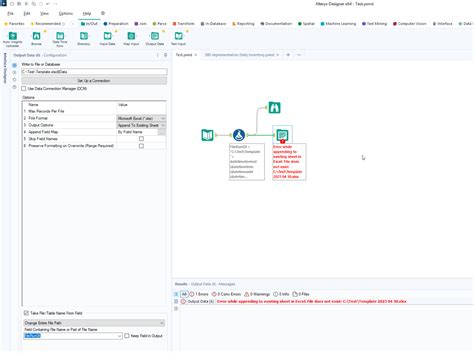 Solved Append Data To Template Then Re Save File Name Wit Alteryx