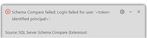 Schema Compare Fails With Login Failed For User · Issue 328