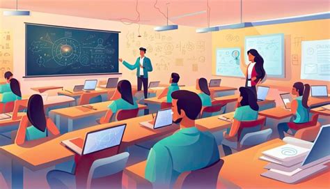 Premium Ai Image Vector Online Learning Concept Depicting A Modern Classroom Environment