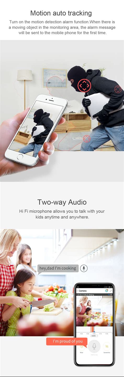 INQMEGA 1080p Cloud Wireless IP Camera with One Touch Button Calling ...