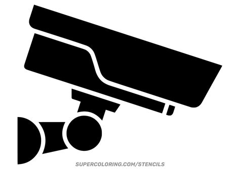 Security Camera Stencil Free Printable Papercraft Templates
