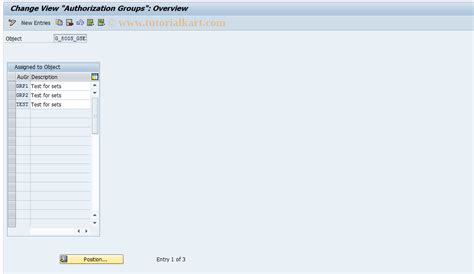 OK SAP Tcode Maintain Authorization Groups