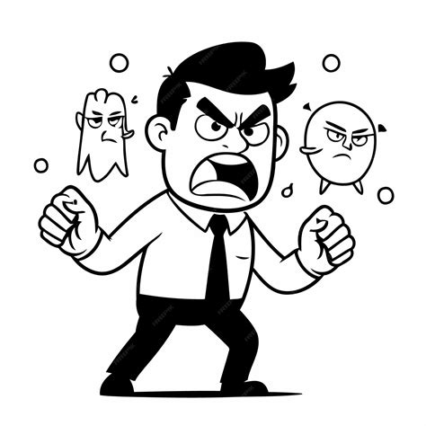 Premium Vector Business Illustration Black And White Doodle Style