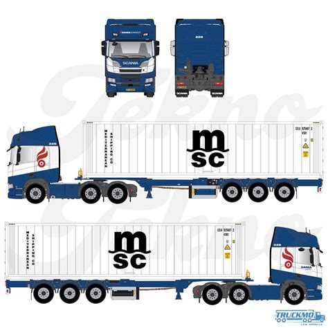 Tekno Dania Connect Scania Next Gen R Serie Highline 40ft Container