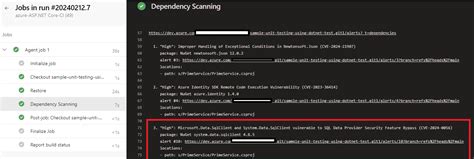 Visual Studio Azure Devops Advance Security Not Detecting Latest Vulnerabilities Stack Overflow