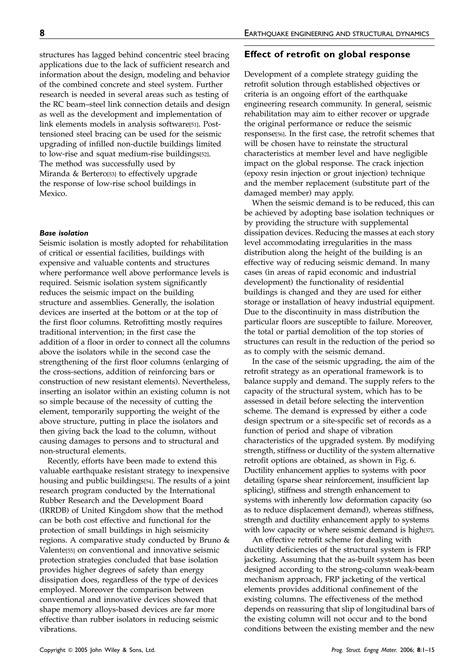 Seismic Retrofit For Rcc Structureslocal Global Consequences Pdf