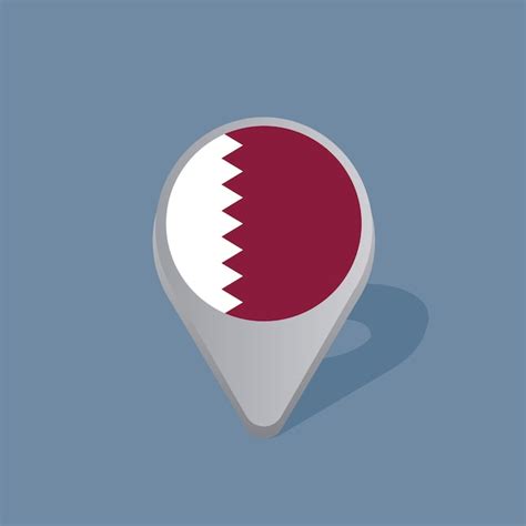 Premium Vector Illustration Of Qatar Flag Template