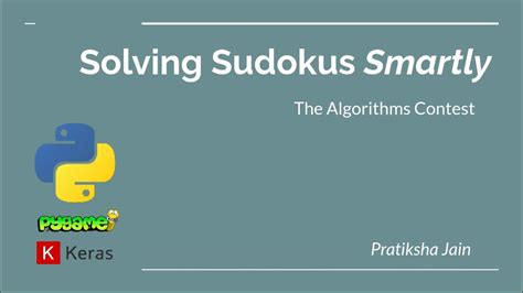 Solving Sudokus Smartly Using Backtracking Graph Coloring And Deep Learning Pygame