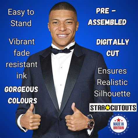 Kylian Mbappe Thumbs Up Cardboard Cutout Mycardboardcutout