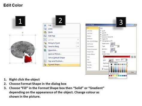 PowerPoint Process Editable Puzzle Segment Pie Chart Ppt Theme