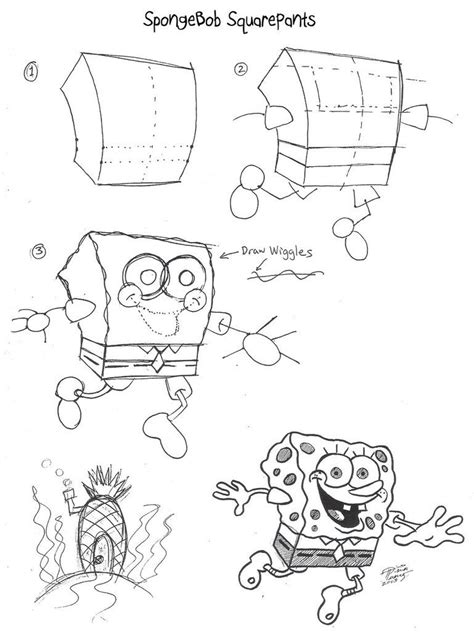 Draw SpongeBob SquarePants By Diana Huang Weird Drawings Disney Art Drawings Easy Drawings