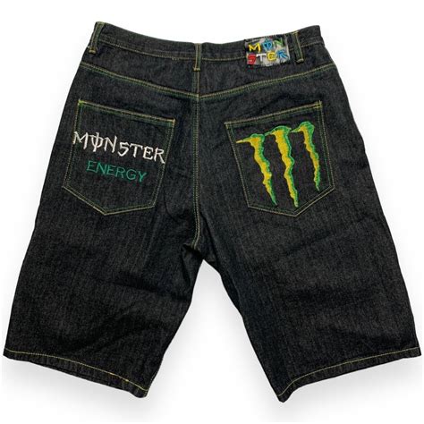 Monster Energy Jorts Size 38 Baggy Monster Energy Depop Energy