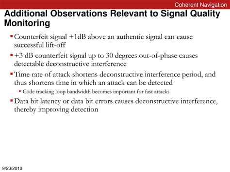 Ppt Candidate Non Cryptographic Gnss Spoofing Detection Techniques Powerpoint Presentation