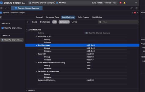 Try To Build Developerx Code Sampleopenal Shared