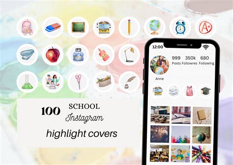 School Instagram Highlight Covers Instagram Story Highlight Icons School Blogger Highlight