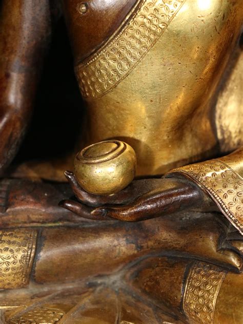 Gilt Bronze Figure Of Medicine Guru Buddha