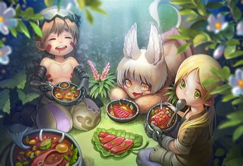 Nanachi Regu And Riko Made In Abyss Drawn By Isakhaya Danbooru