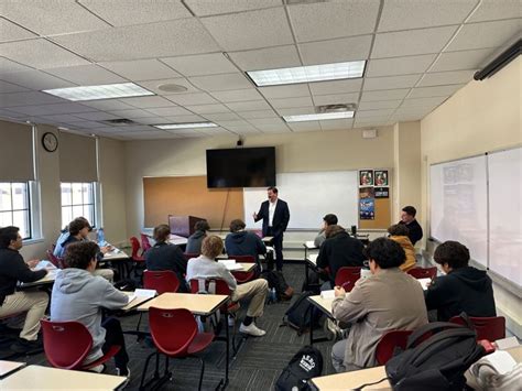 Stopped By Bob Ryans Class At Brophy College Preparatory To Speak