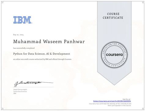 Completed Python For Data Science Ai And Development Muhammad Waseem