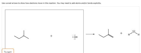 Solved Use Curved Arrows To Show How Electrons Move In This