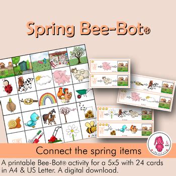 BEE BOT Mat Spring Activity Start Programming Coding Print