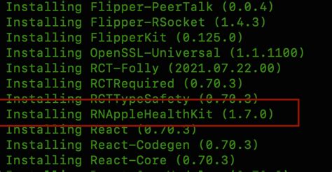 Rnapplehealthkit Pod Does Not Seem To Be Installed To Xcworkspace