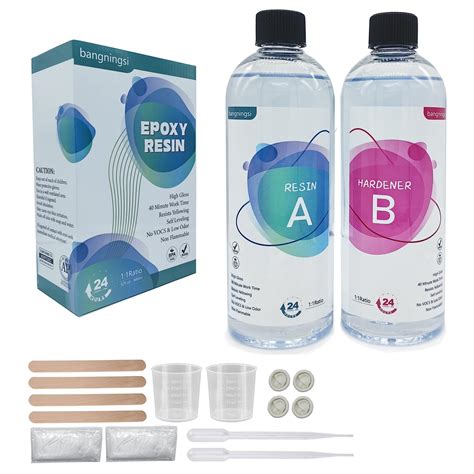 Buy Premium Epoxy Resin32oz946ml High Gloss Fast Curing Epoxy Resin Kit Crystal Clear Not
