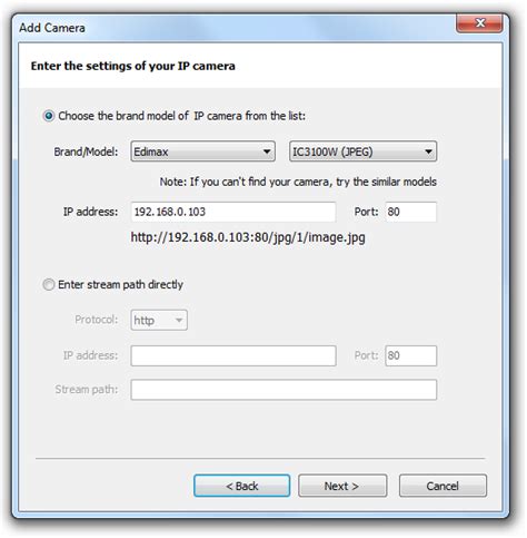 Working With Cameras Adding IP Camera
