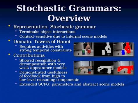 Ppt Stochastic Grammars Overview Representation Stochastic Grammar