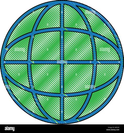 Global Sphere Icon Over White Background Vector Illustration Stock Vector Image And Art Alamy