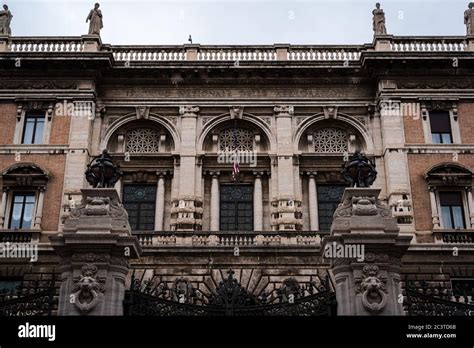 Entrance To The Embassy Of The United States Of America In Rome Italy