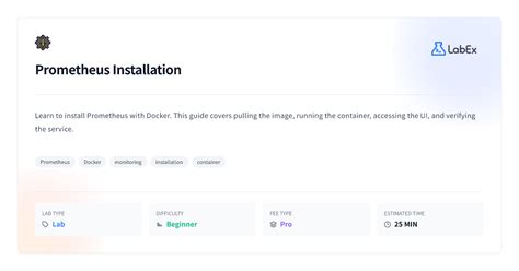 Docker Prometheus Installation Guide Labex