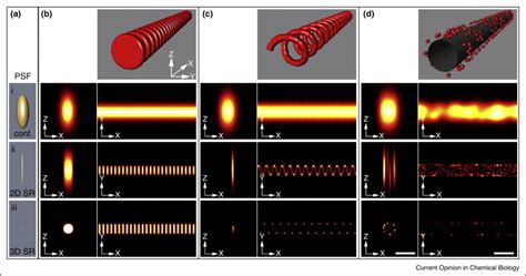 Simulations A Point Spread Functions Psfs Drawn To Scale Of I A Download Scientific