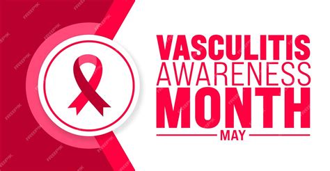 Premium Vector May Is Vasculitis Awareness Month Background Template
