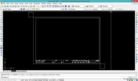 Drawing Frame AutoCAD Tips