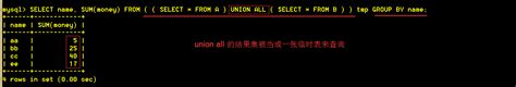 MySql学习 三 子查询 wherefromexists 及 连接查询 left joinright joininner joinunion join