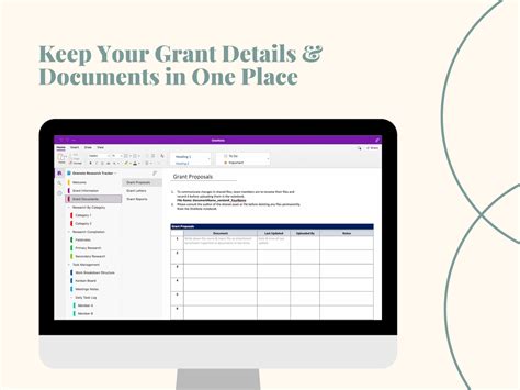 Onenote Research Tracker Template Optimized For Desktop Onenote Planner Workplace Project