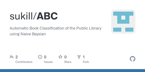 Github Sukillabc Automatic Book Classification Of The Public Library Using Naive Baysian