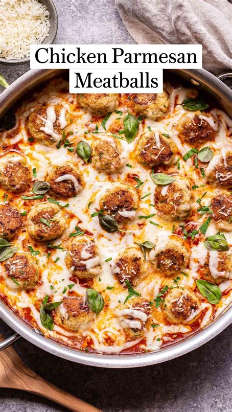 Chicken Parmesan Meatballs Artofit