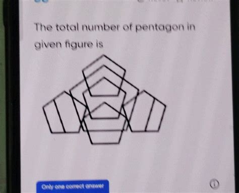The Total Number Of Pentagen In Given Figure StudyX