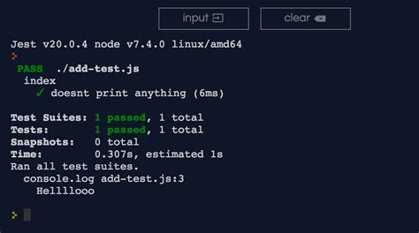 console log does not emit output · issue 3853 · jestjs jest · github