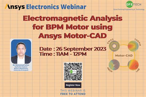 Ansys Electronics Webinar Ansys Motor Cad Electromagnetic Analysis For Bpm Motor News And Events