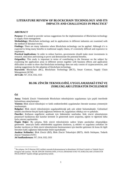 Pdf Literature Review Of Blockchain Technology And Its Impacts And Challenges In Practice